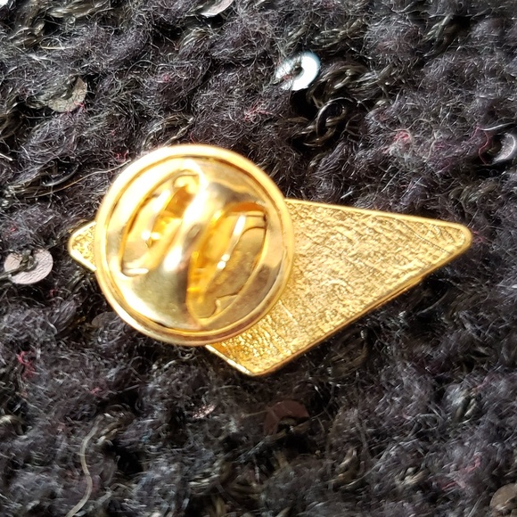 Jewelry | Quadrilateral Yellow Gold Red Maple Leaf Pin | Poshmark